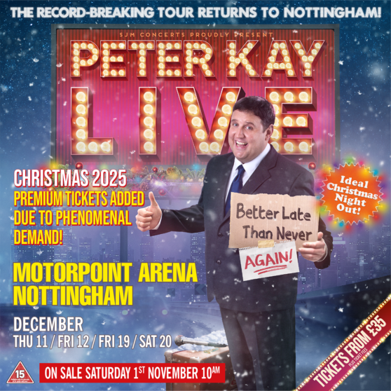 Peter Kay announces four special Christmas shows at Nottingham’s ...